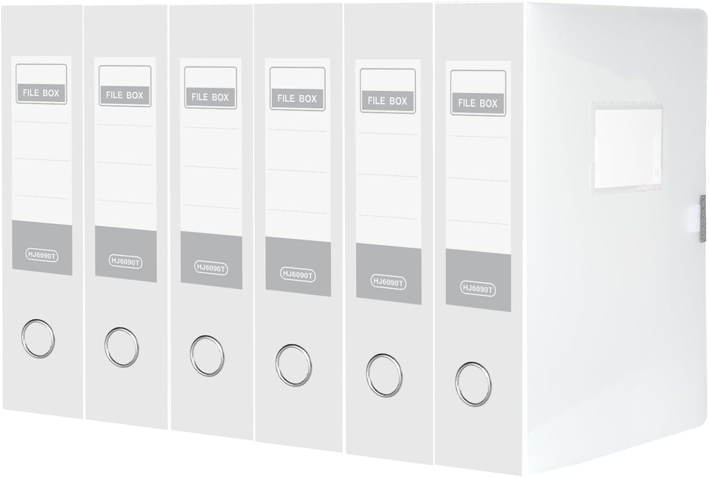 A4 Storage File Boxes Plastic Archives Cases with Lid, File Folder ...