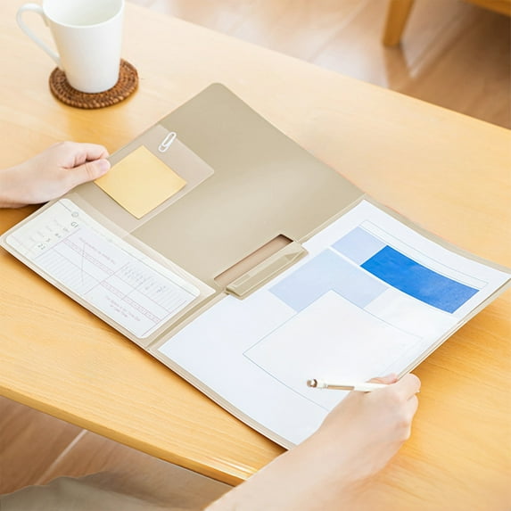 A4 Student Exam Folder Organizer Clipboard With Vertical Document ...