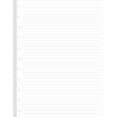 A4 TUL Discbound Lined Refill Paper, 11 Disc Hole Punched, 100Sheets ...