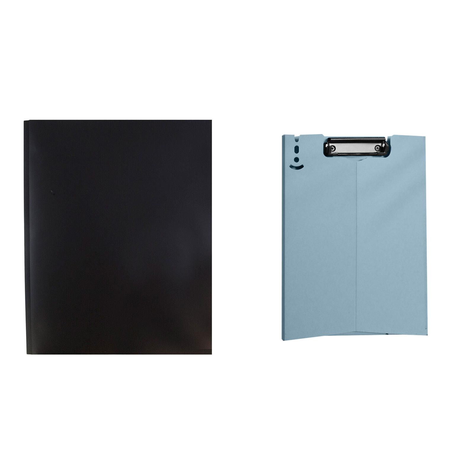 A4 Tadpole Folder Pp File Folder 1*Black+1*Light Blue|Ile Clip Board ...