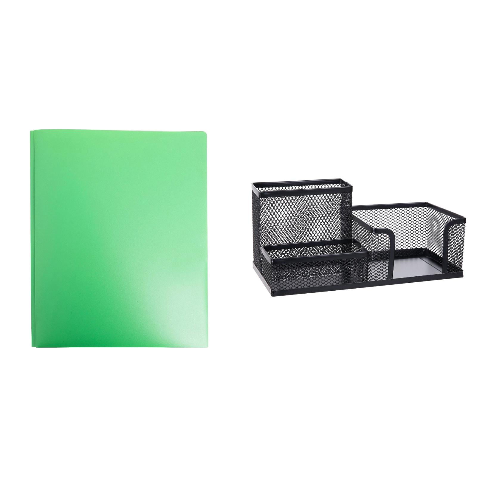 A4 Tadpole Folder Pp File Folder 1*Green+1*Black|Mesh Desk Organizer ...
