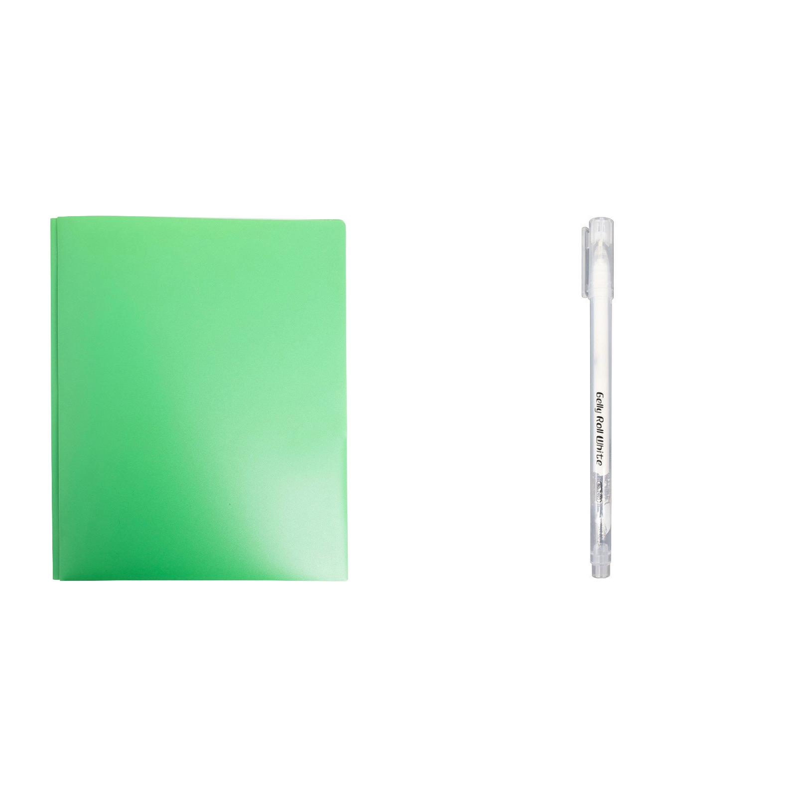 A4 Tadpole Folder Pp File Folder 1*Green+1*White|Dunwell Colored ...