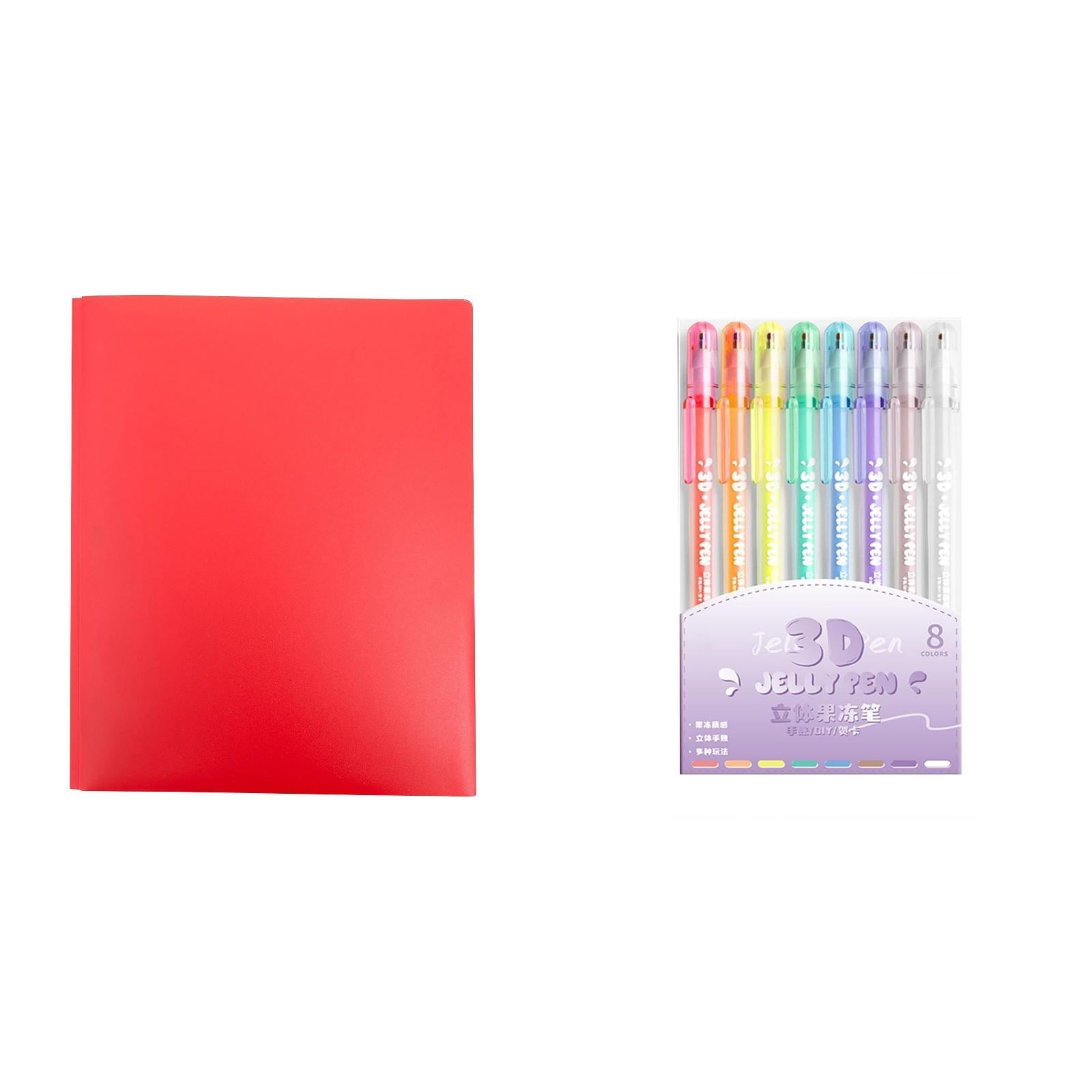 A4 Tadpole Folder Pp File Folder 1*Red+1*Blue|Colored Plastic Folder ...