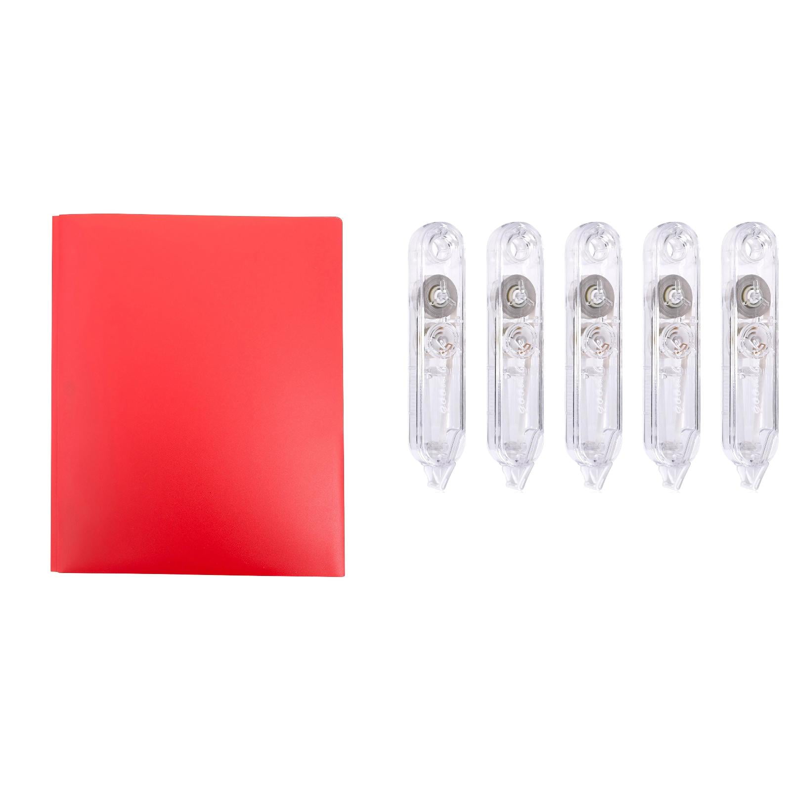 A4 Tadpole Folder Pp File Folder 1*Red+1*Clear|Dunwell Colored Plastic ...