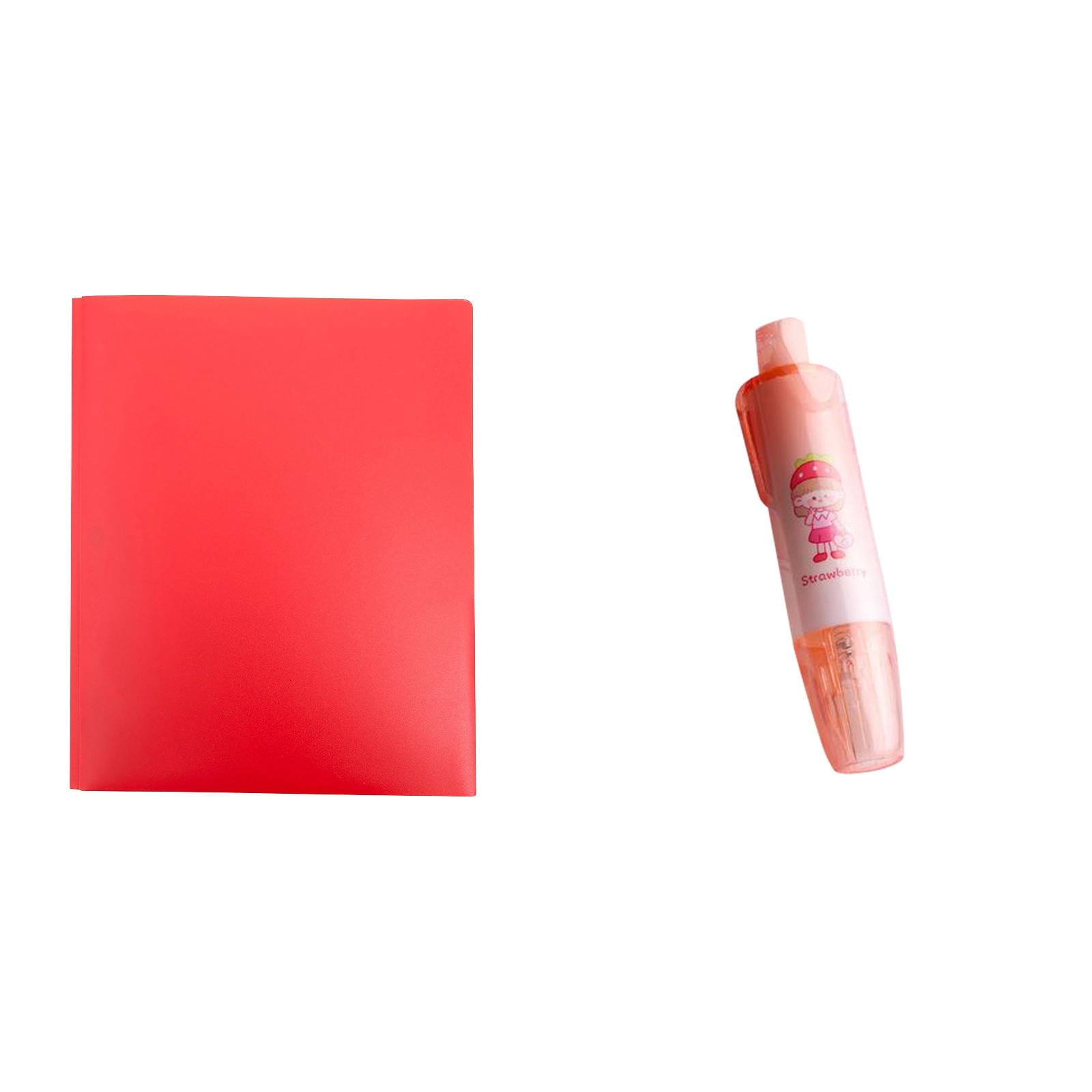 A4 Tadpole Folder Pp File Folder 1*Red+1*Pink|Double Tape Roller For ...