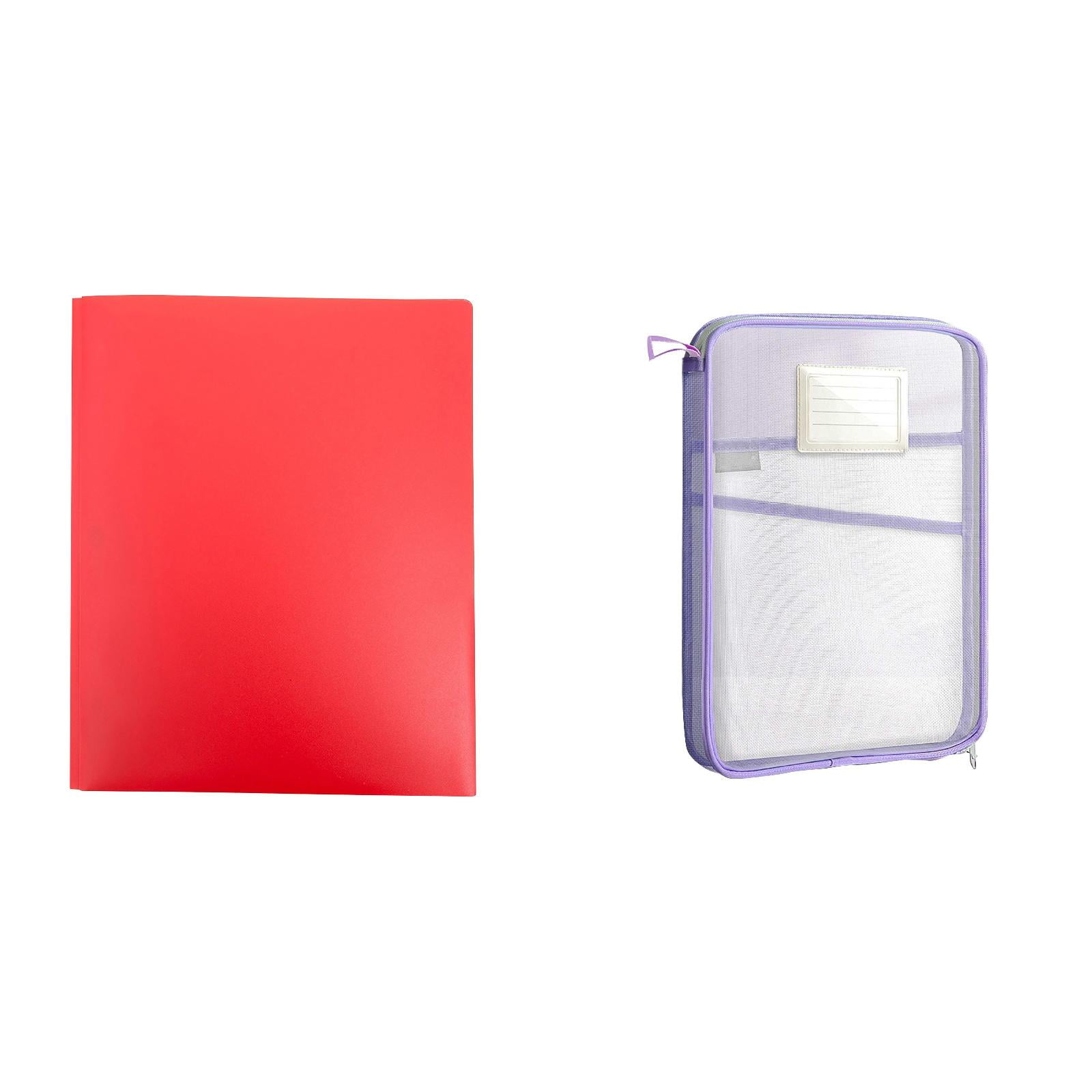 A4 Tadpole Folder Pp File Folder 1*Red+1*Purple|Dunwell Colored Plastic ...