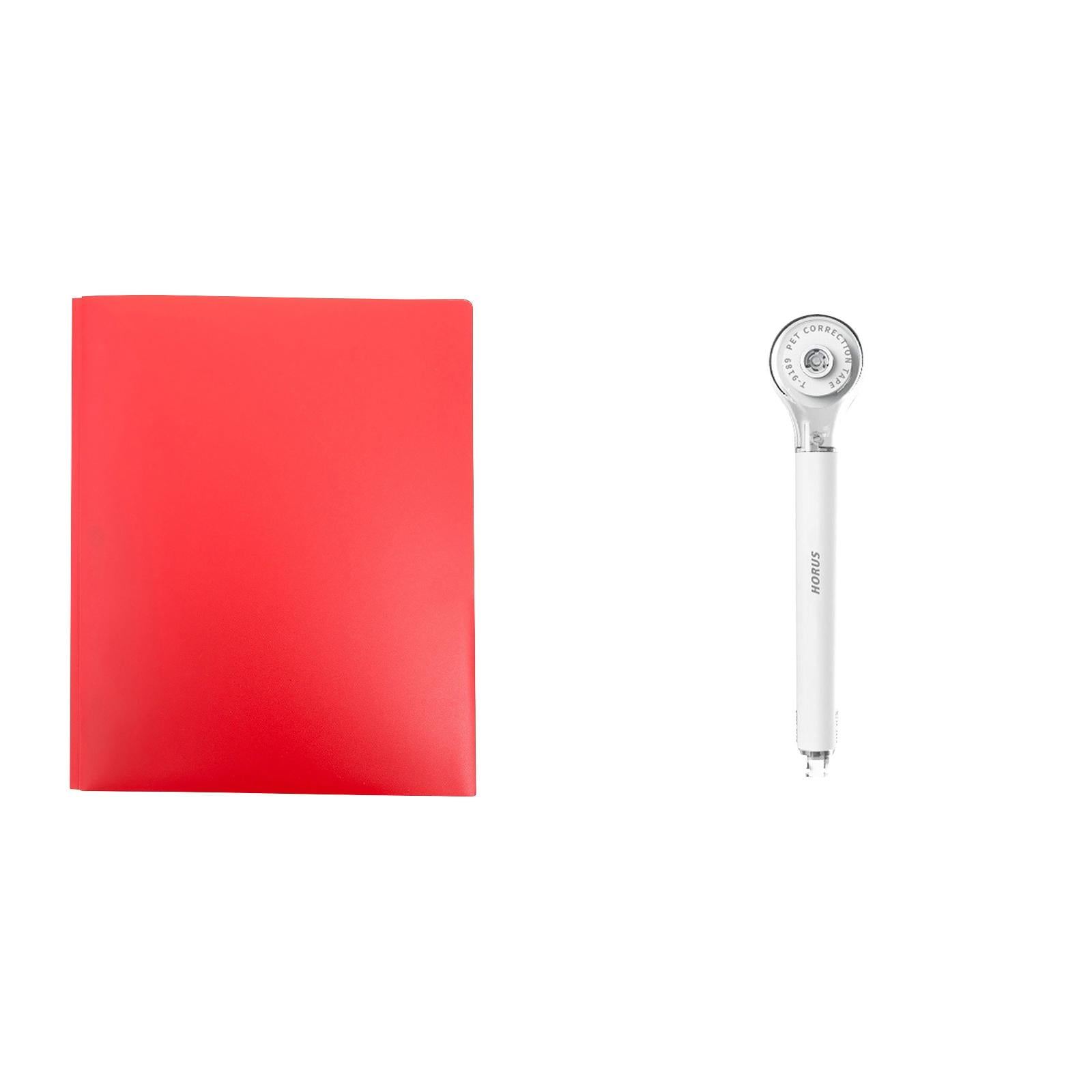 A4 Tadpole Folder Pp File Folder 1*Red+1*White|Correction Tape Pen 6m ...