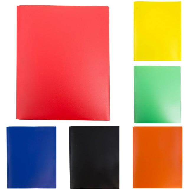 A4 Tadpole Folder Pp File Folder 1*Red+1*Yellow+1*Green+1*Blue+1*Black+1*Orange|Dunwell Colored ...