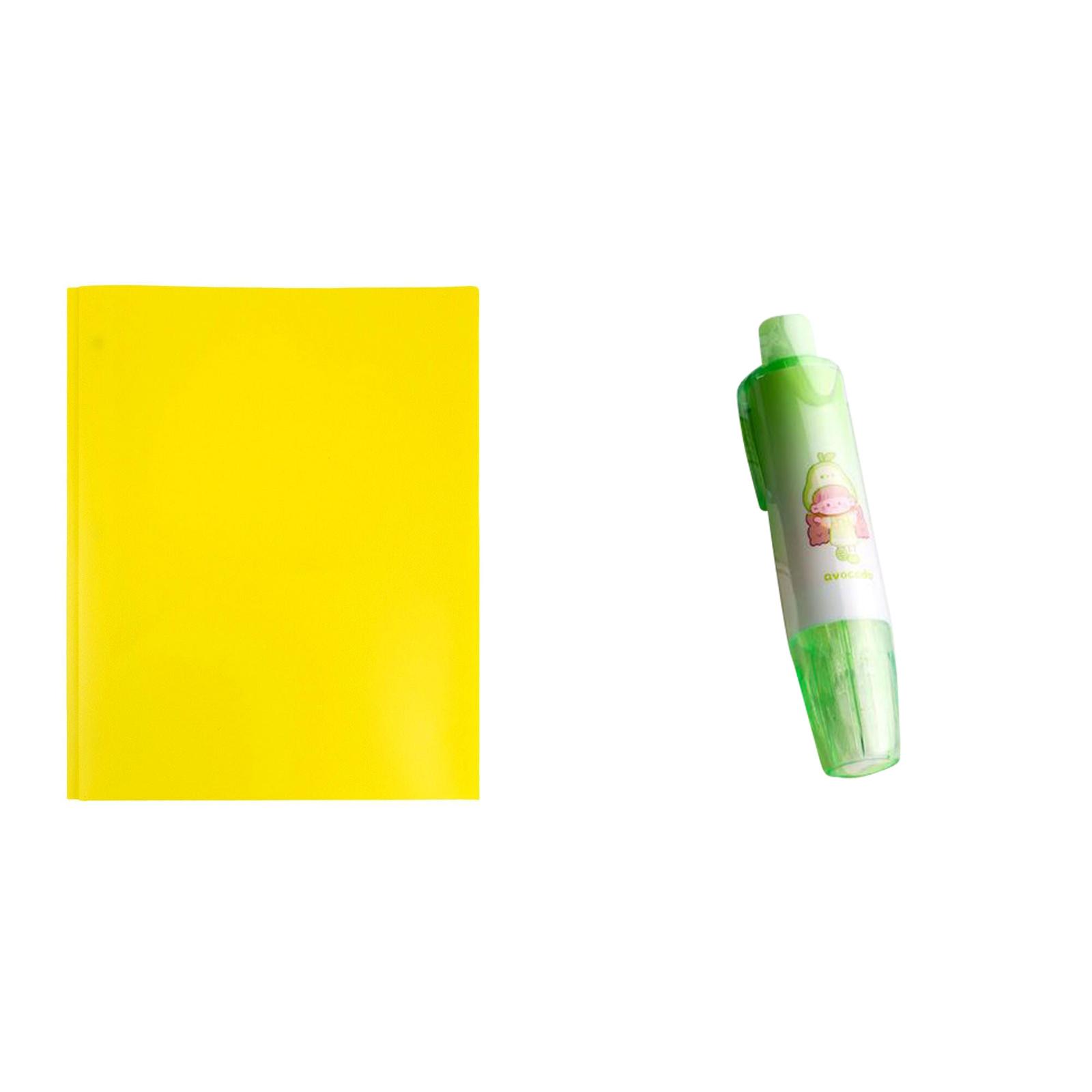 A4 Tadpole Folder Pp File Folder 1*Yellow+1*Green|Double Tape Roller ...