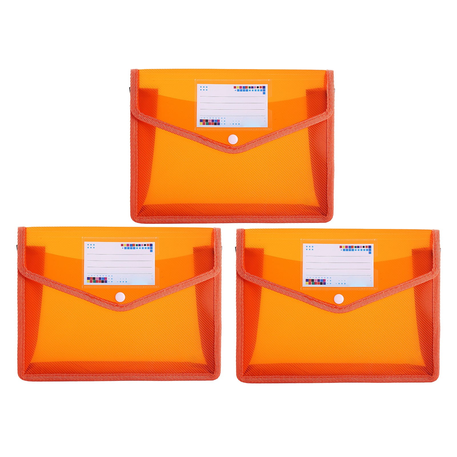 A4 Thick Transparent Document Bag (3*Folder), Plastic File Folders A4 ...