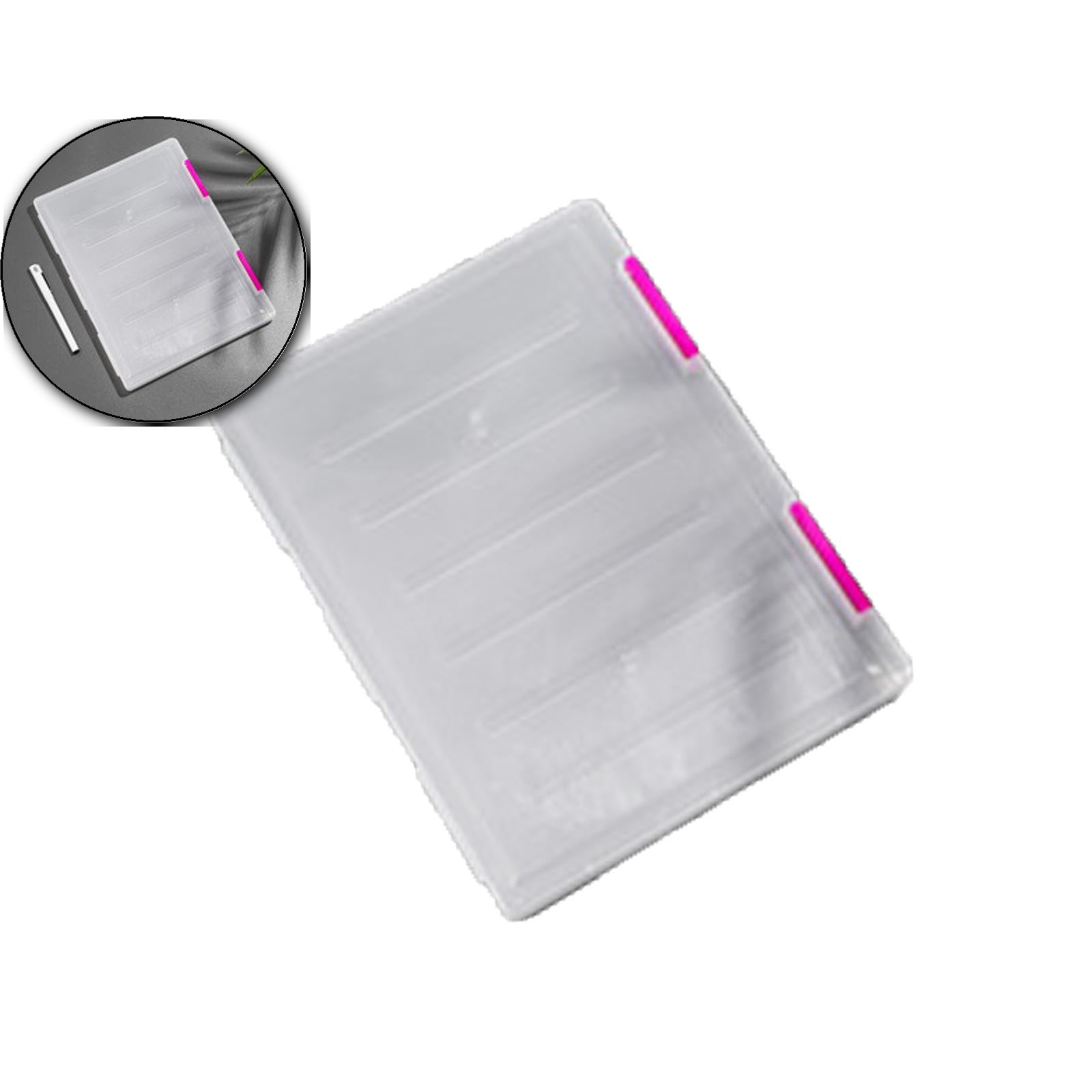 A4 Thin Plastic Document Storage Box with Lid, A4 Transparent Plastic ...