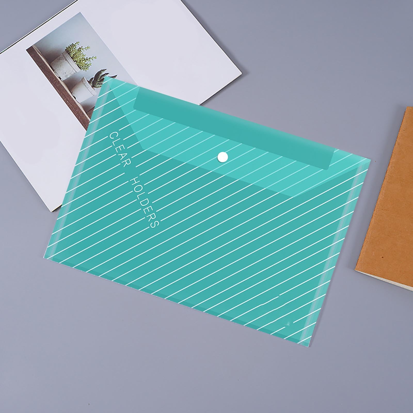 A4 Transparent Document Bag | Thickened Waterproof Plastic File Folder ...