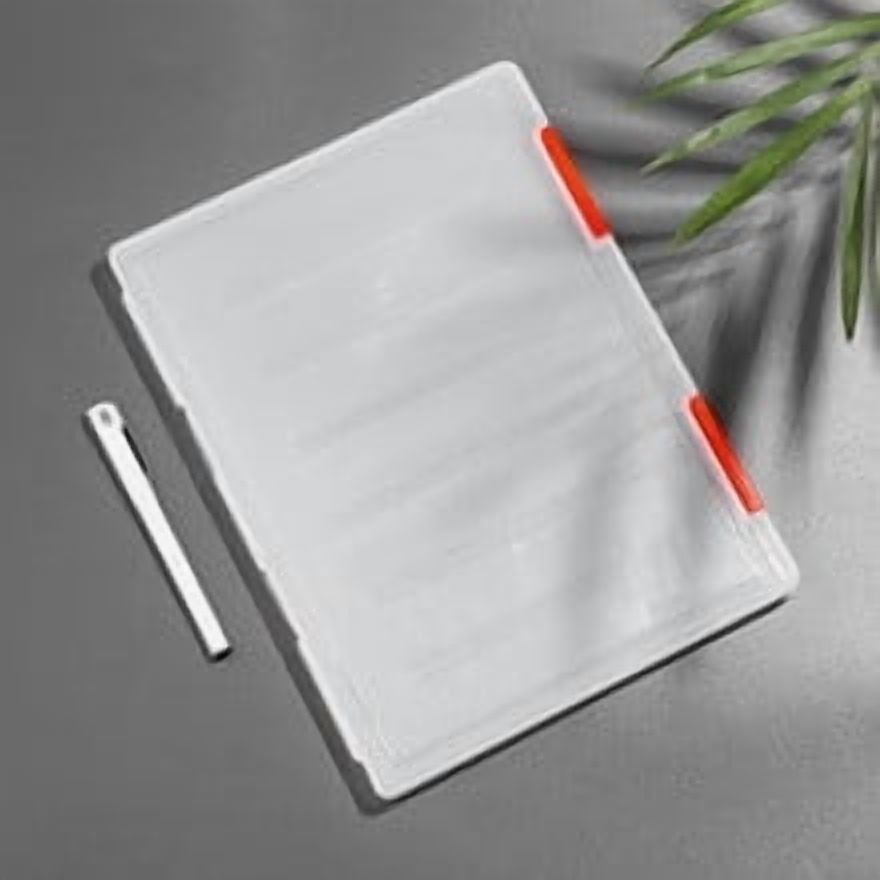 A4 Transparent Document Storage Box Clear Plastic Document Paper ...