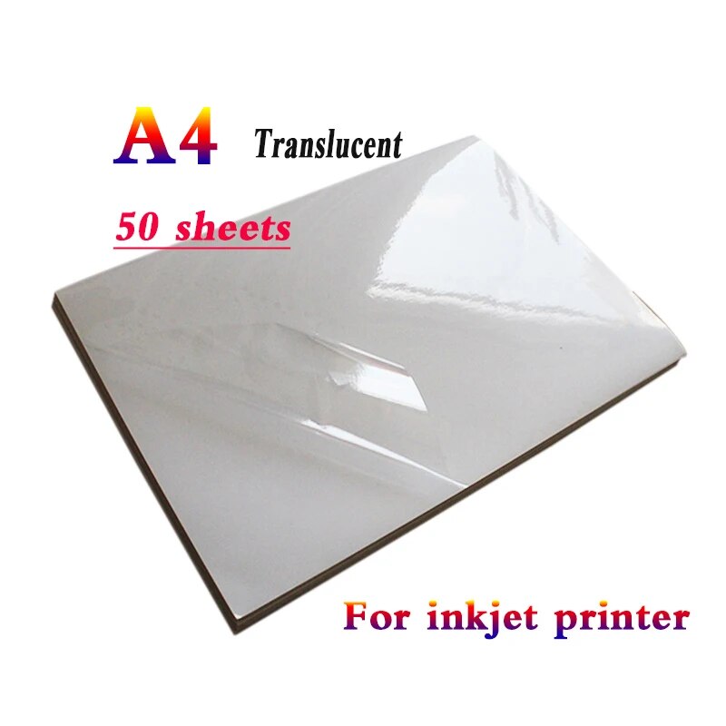 A4 Transparent Self-adhesive Printing Paper PET Label Sticker ...