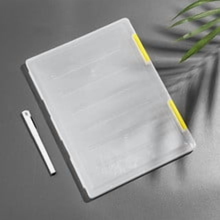 A4 Transparent Storage Box,Clear Plastic Document Organizer,Stackable Large File Box,Office and ...