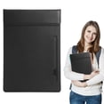 A4 Upgraded Leather Clipboard with Pen Holder, Portable Document Clip ...
