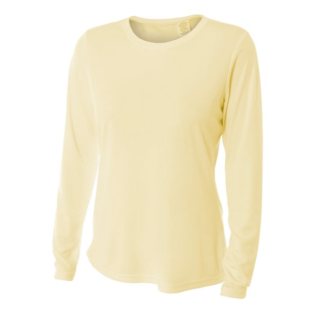 A4 - Women's Cooling Performance Long Sleeve T-Shirt - NW3002 - Light ...