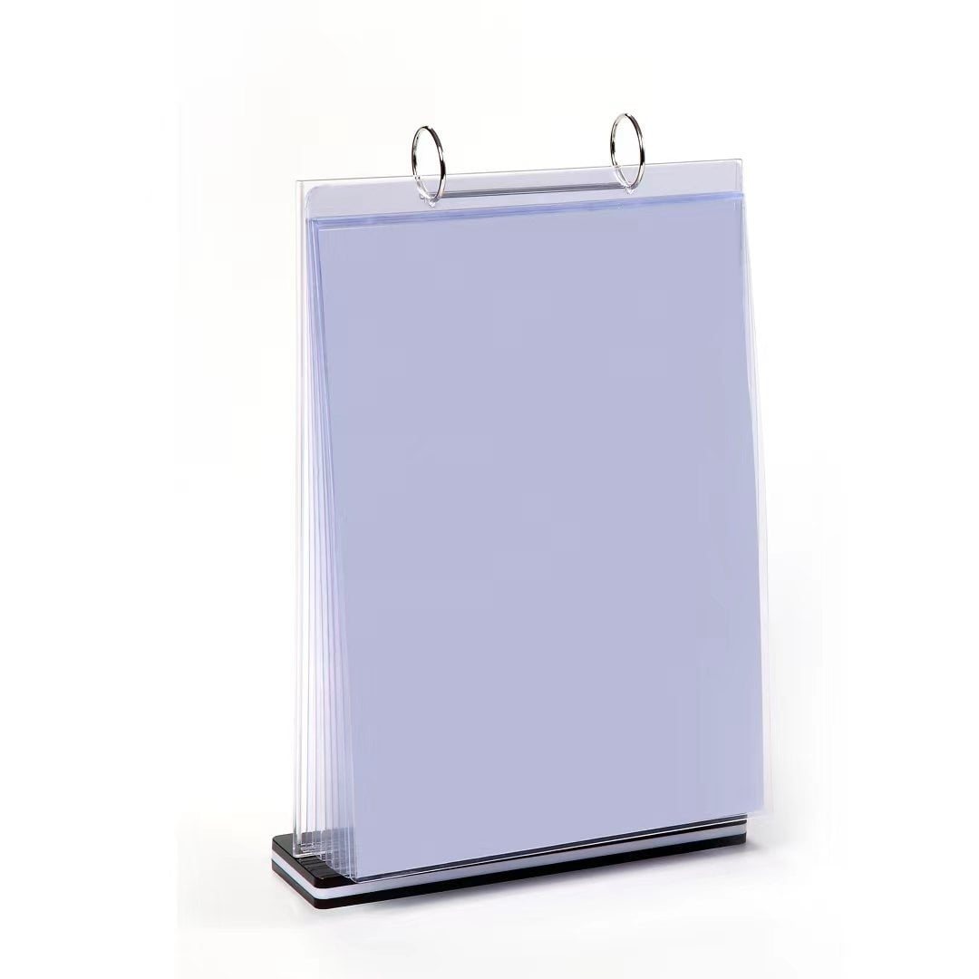 A4 multi-page flip display card label display stand detachable label ...