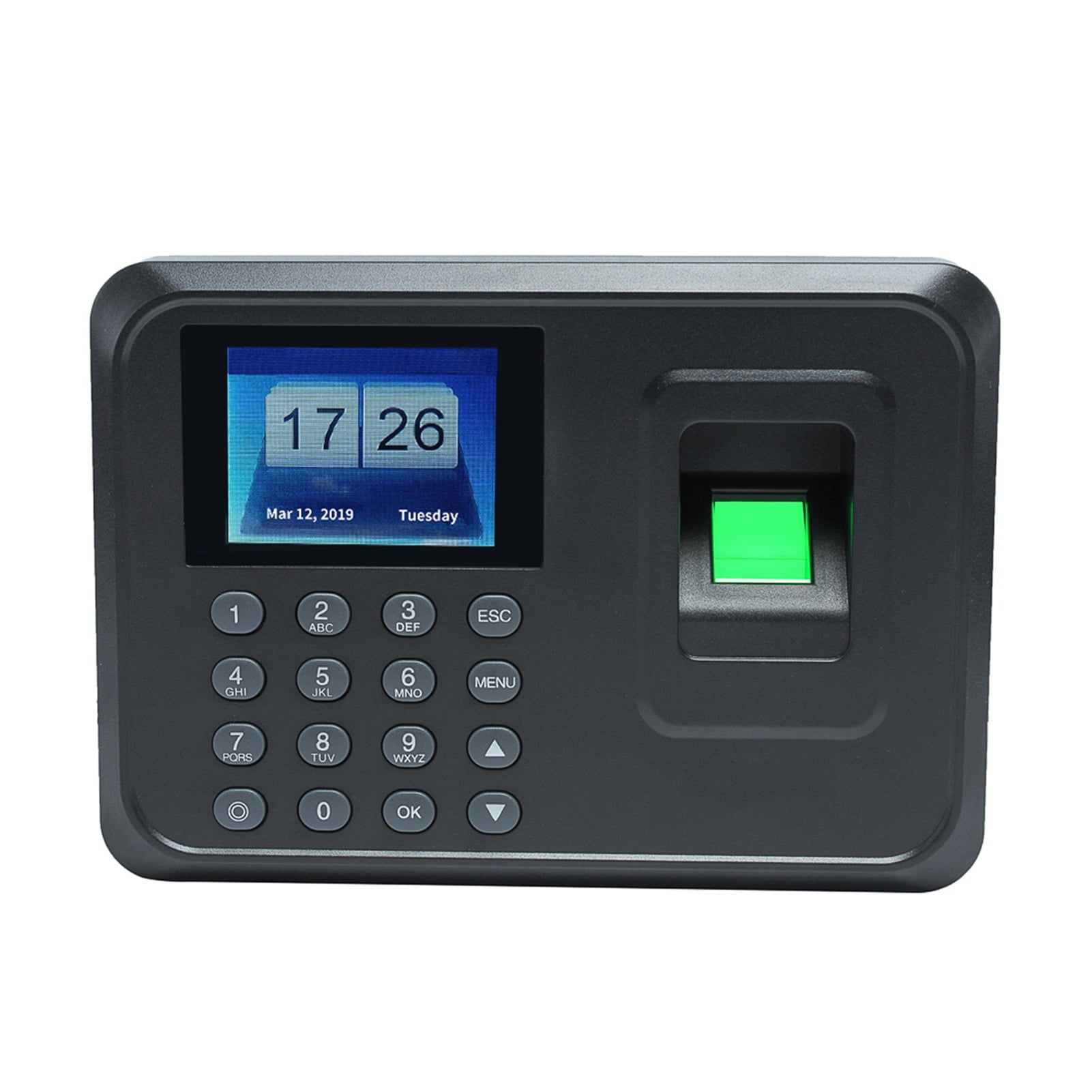 A5 2.4in Biometric Fingerprint Time Attendance System Clock Recorder ...