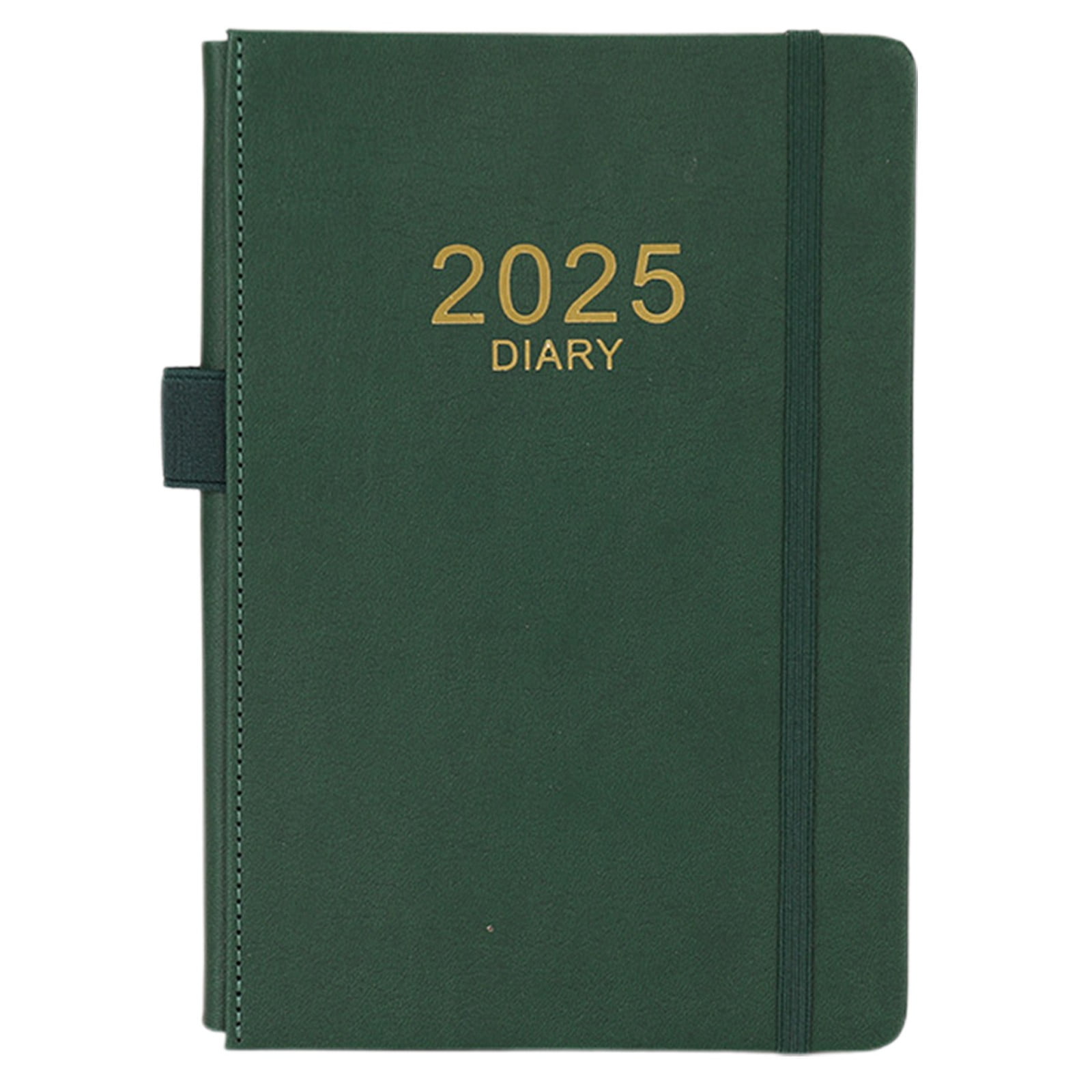 A5 2025 Faux Leather Hardcover Ink Proof Paper, 400 Pages Elegant ...