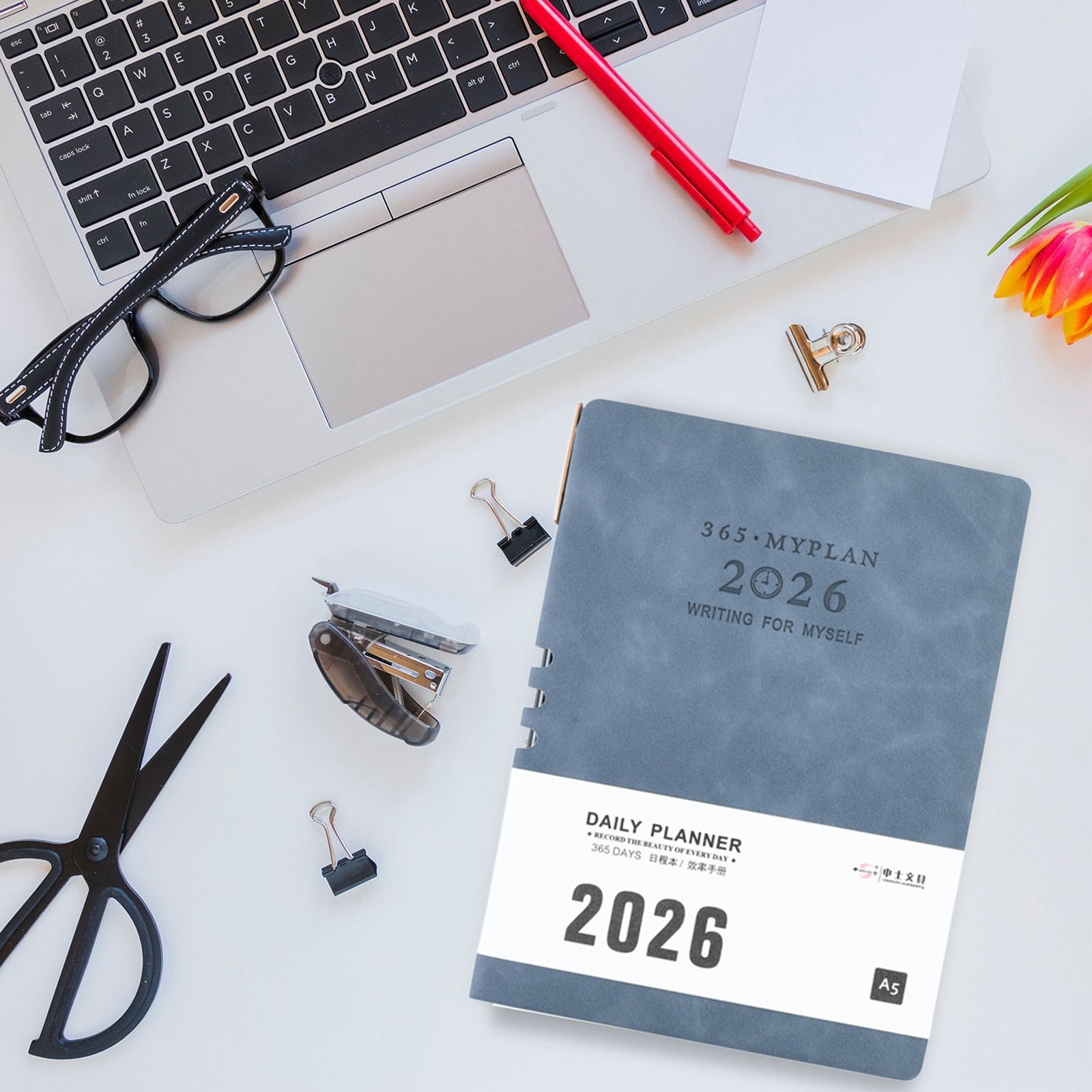 A5 2026 Schedule Planner with Sturdy Faux Leather Cover – Thick No ...