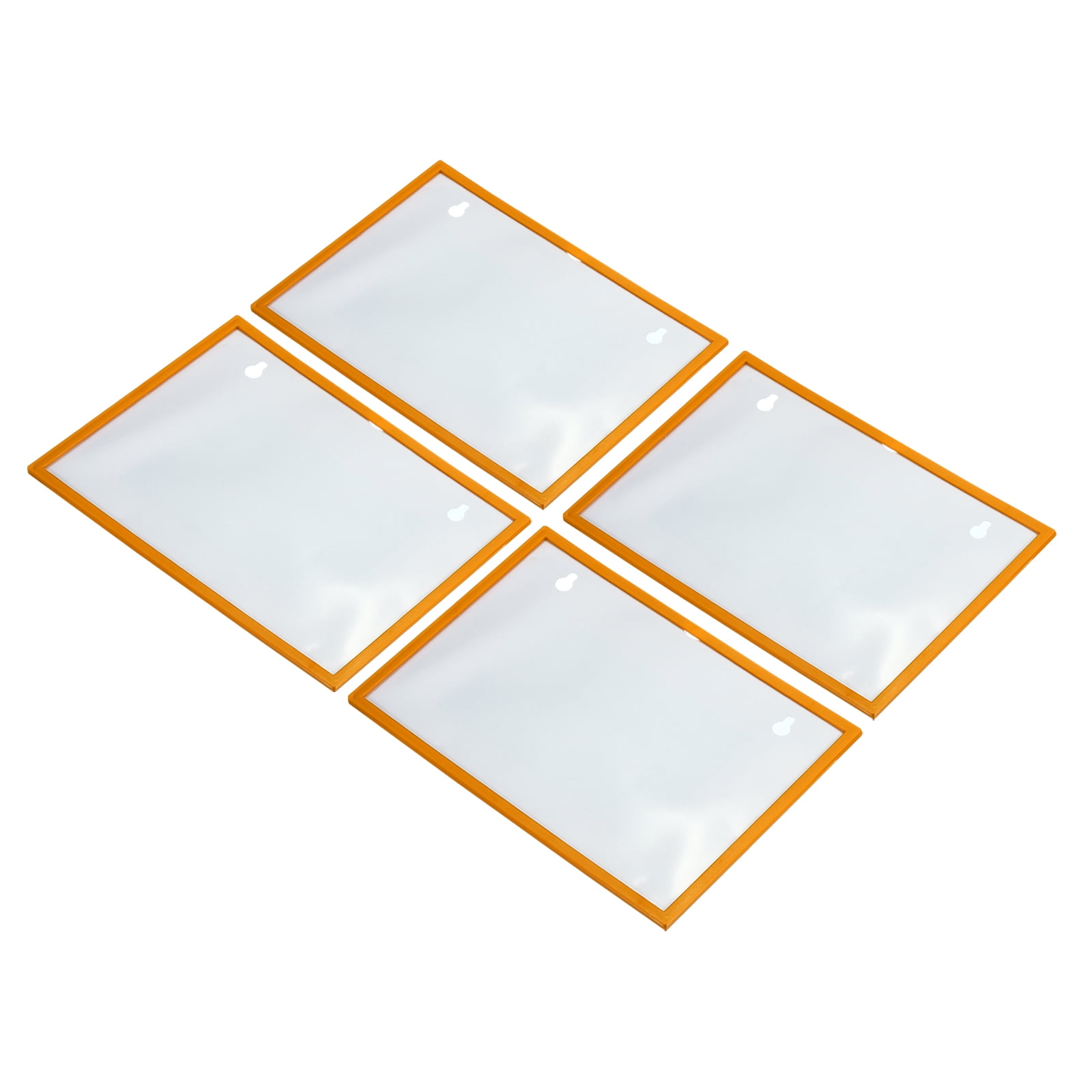 A5 5.8x8.3 Inch Magnetic Sign Holder, Display Frame for Office, Orange ...