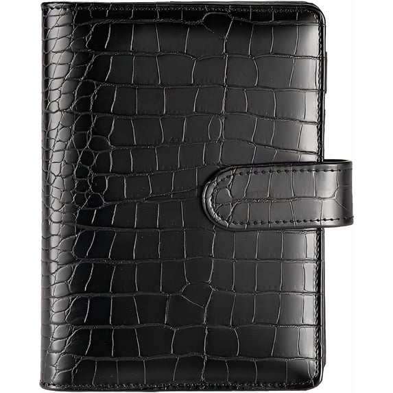 A5 6 Ring Binder Cover Crocodile - Large PU Leather Notebook Binder ...