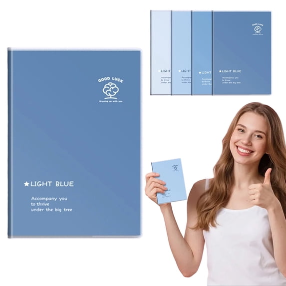 A5 96 Sheets Thickened Softcover Sewed Notebook, Smooth Writing ...