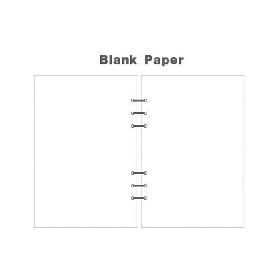 A5 A6A7 45 Sheets Loose Leaf Notebook Refill Spiral Binder Inner Page ...