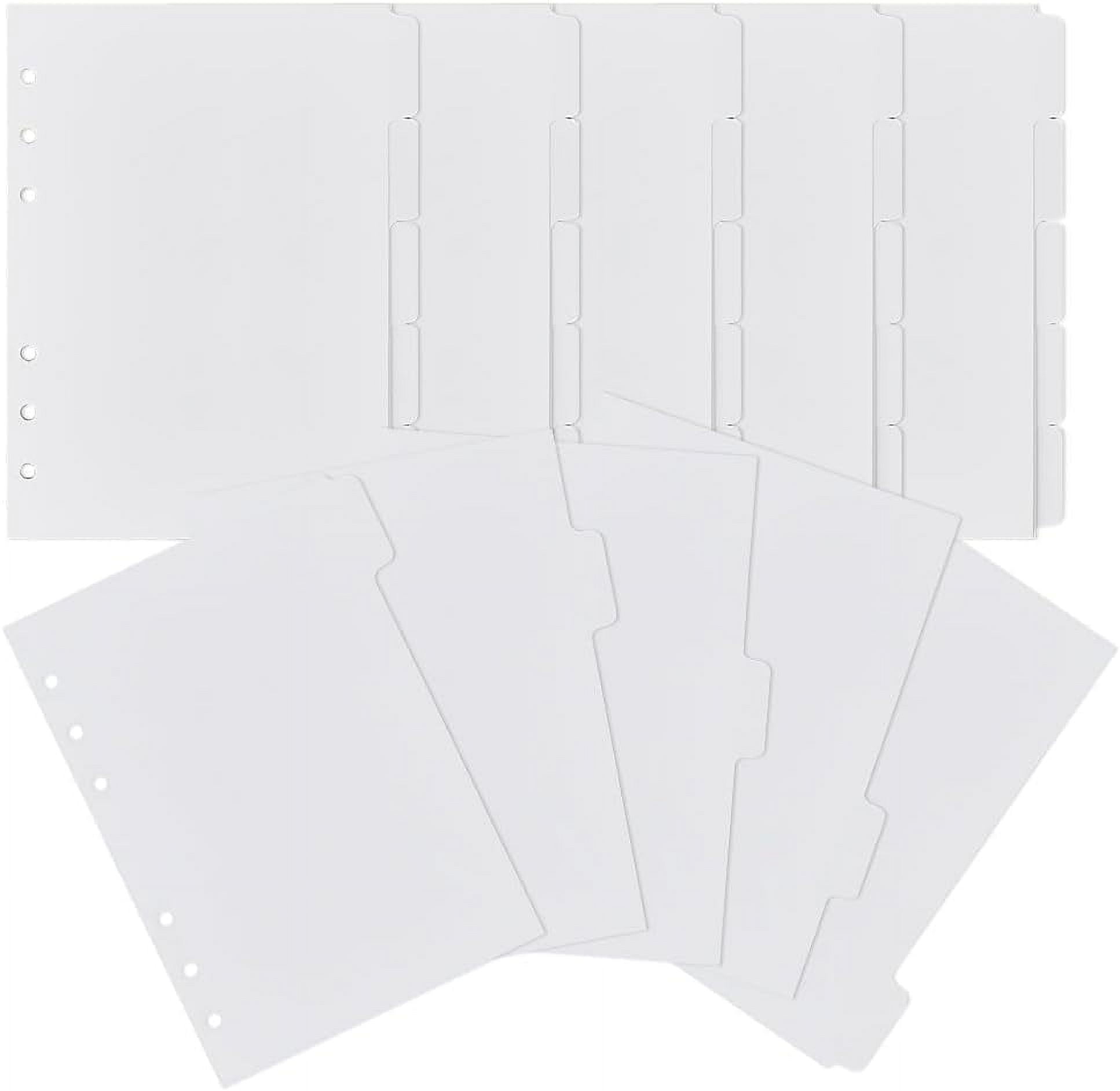 A5 Binder Dividers for 6 Ring Binder 30 Sheets Notebook Index Divider ...