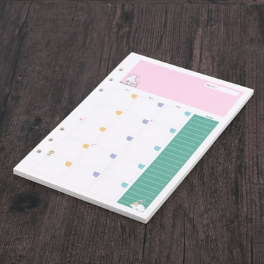 A5 Colorful 6-Hole Punched Ruled Refills Inserts for Organizer Binder ...