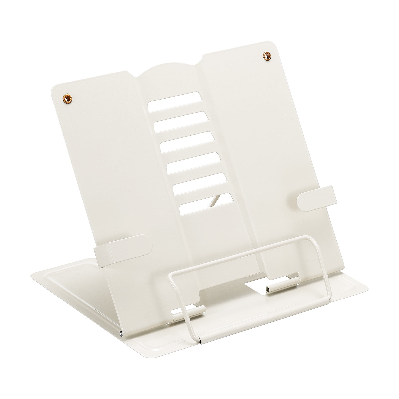 A5 Book Stand, Iron Adjustable Foldable Book Display Holder with Clips ...