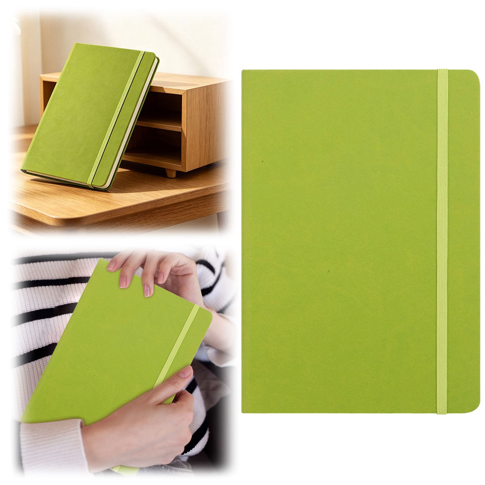 A5 Bound Notebook 100 Sheets 200 Pages Thick Lined Journal Portable ...