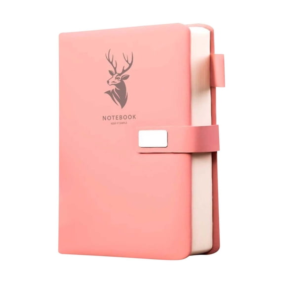 A5 Business Notebook with Thick Paper and Leather-Like Cover, Lying ...