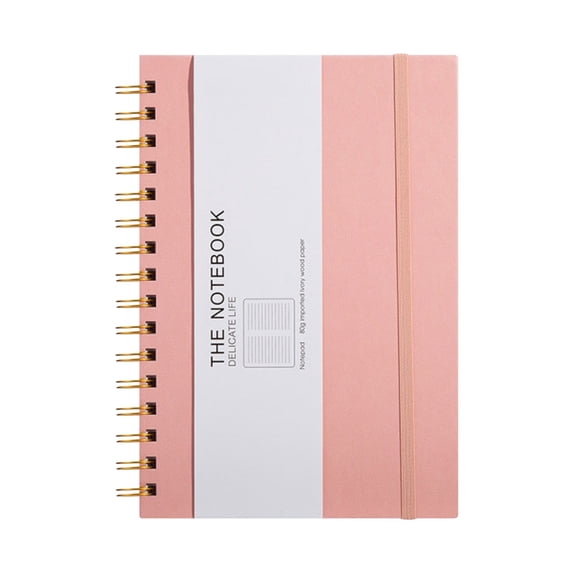 A5 Coil Notebook with Ruled Pages, Thick Plastic Hardcover, 1 Pack, 200 ...