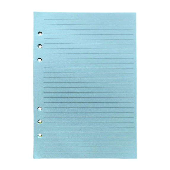 A5 Colorful Lined Refill Paper, 120gsm Loose Leaf Paper 6 Hole ...