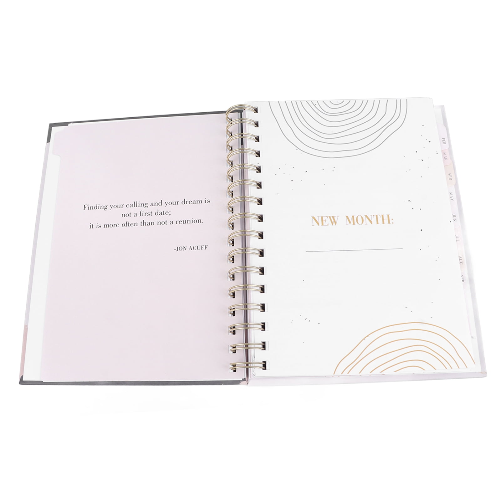 A5 Diary Planner,Twin Wire Binding Year&Weekly&Monthly Planner with ...