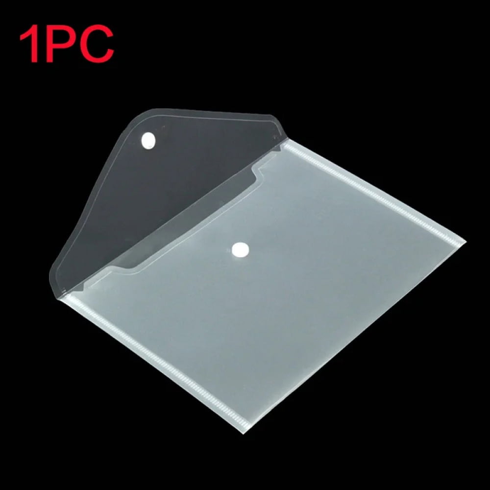 A5 Folder Bag Transparent Plastic Water Resistant File Holder File ...