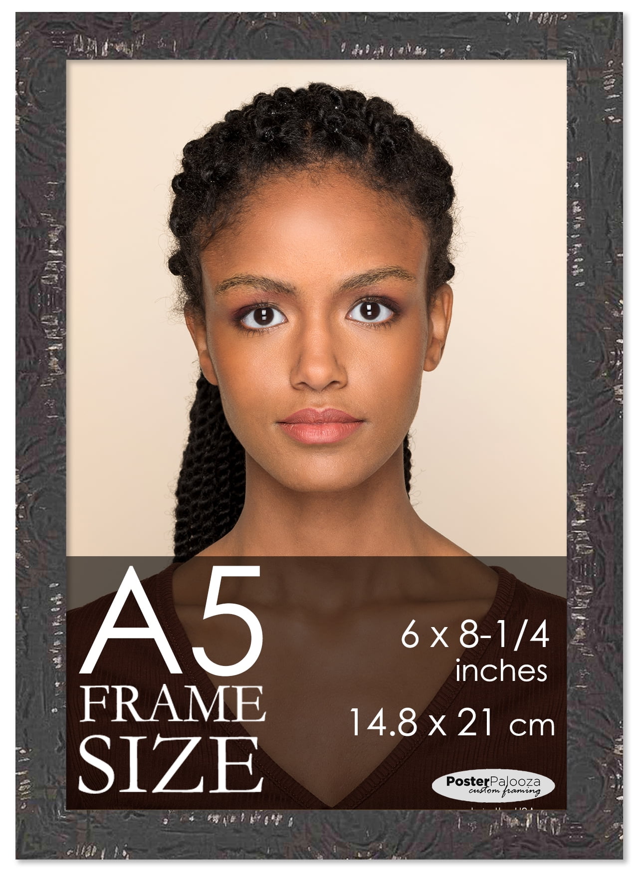 A5 Frame Black Rustic Farmhouse - Wood A5 Picture Frame For A5 Size ...