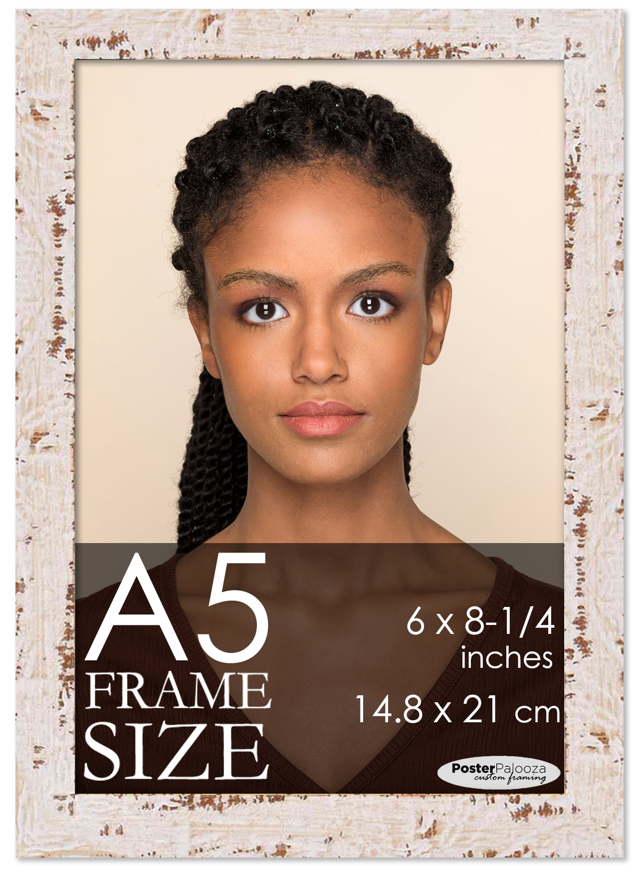 A5 Frame White Rustic Farmhouse - Wood A5 Picture Frame For A5 Size ...