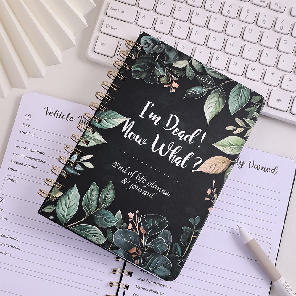 A5 Hardcover 'End of Life' Planner - 96-Page Guided Estate Organizer ...