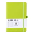 A5 Hardcover Lined Notebook PU Leather Cover Journal With Elastic Strap ...
