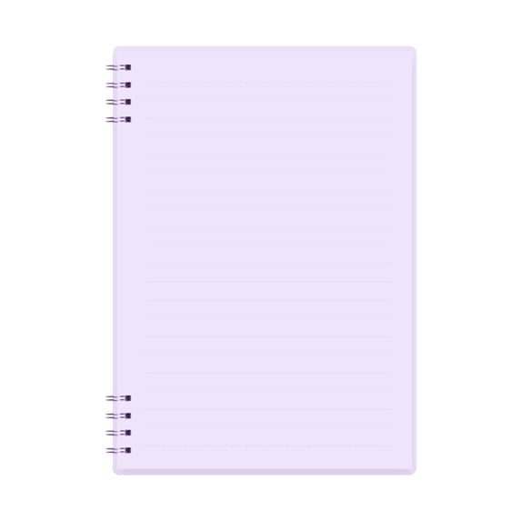 A5 Horizontal Layout 8-Hole Spiral Bound Thick Notebook, Coil Binding ...