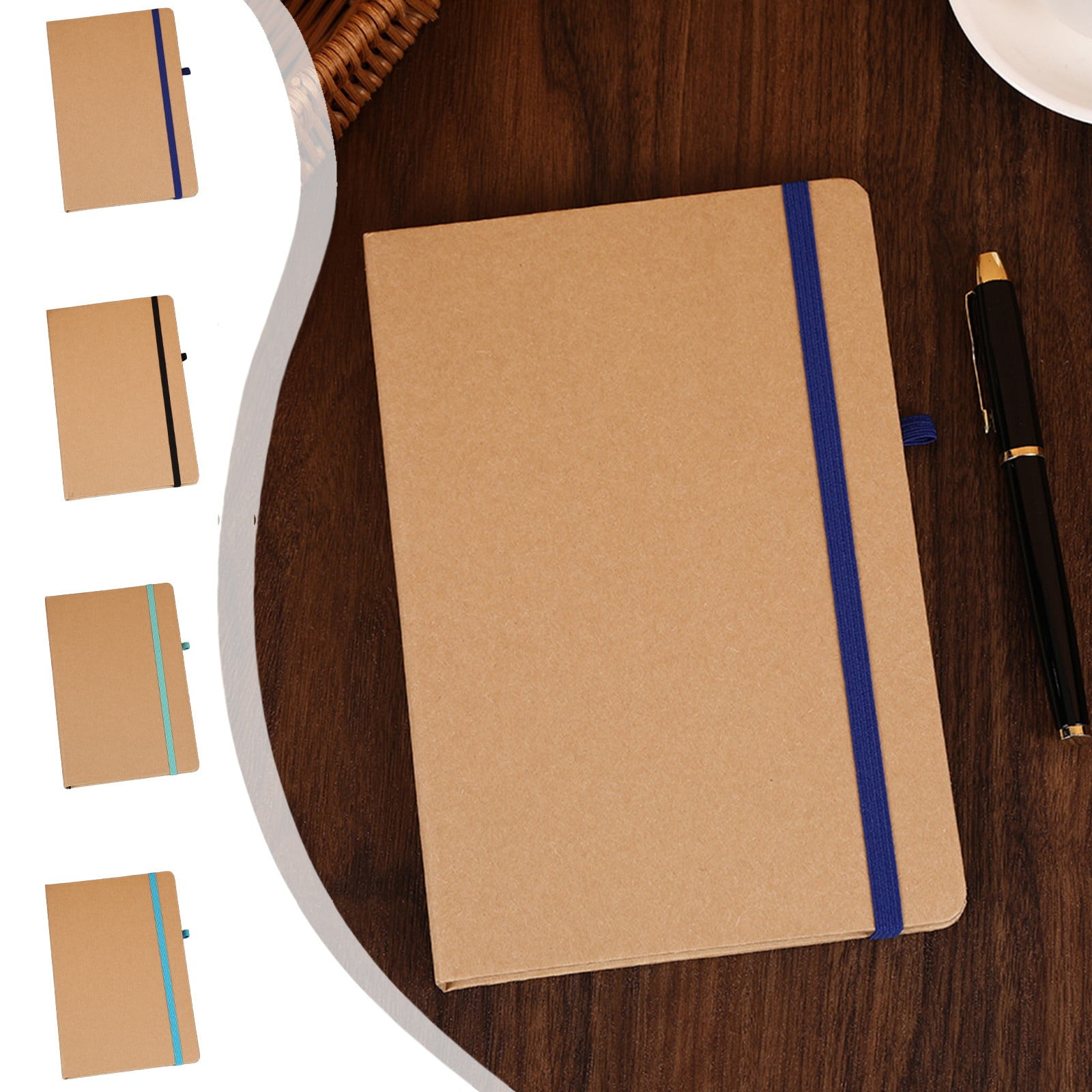 A5 Kraft Paper Notebook 8mm Grid 96 Pages 21x14cm Office Journal for ...