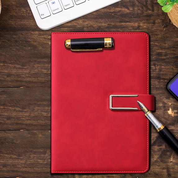 A5 Leather Hardcover Notebook, 240 Pages 80GSM Thick Paper, Lined ...