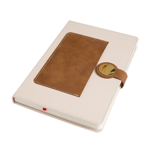 A5 Leather Journal, 256 Pages Hardcover Notebook with Magnetic Buckle ...