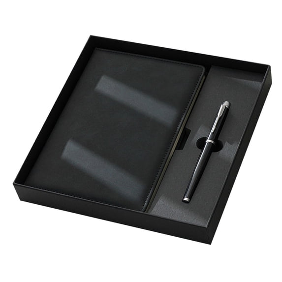 A5 Lined Leather Journal Set,Hardcover Notebook with Pen and Gift Box ...