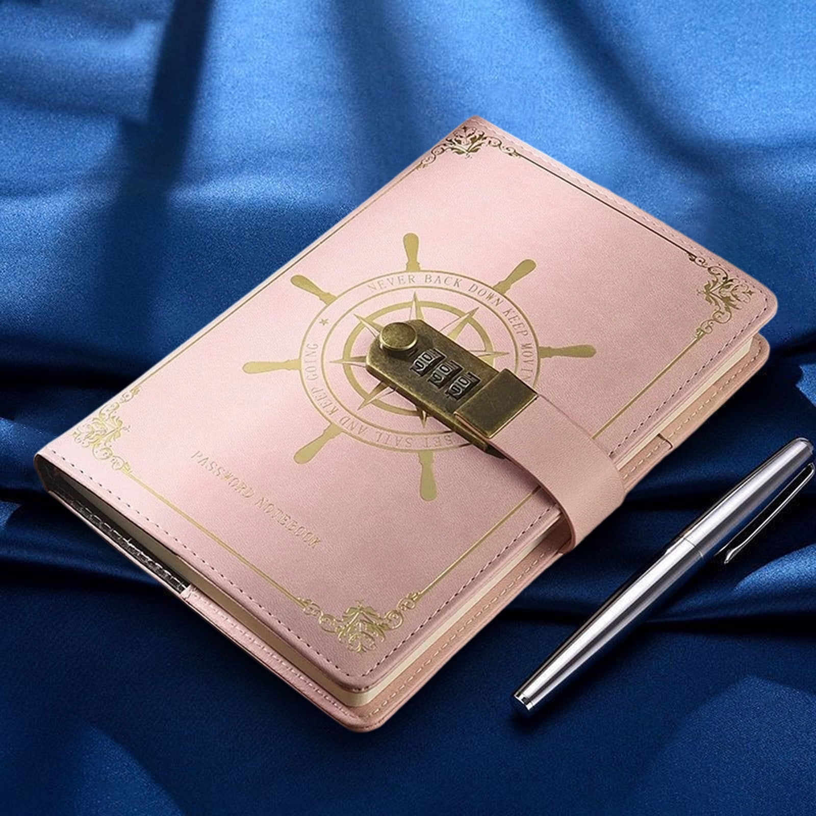 A5 Lockable Notebook with Brass Combination Lock – 100g Cream Dowling ...