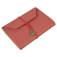 A5 Loose-Leaf Tri-fold Travel Handbook Pu Leather Notebook Stationery ...