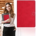 A5 Notebook with Circle Buckle Closure, PU Leather A5 Journal with ...